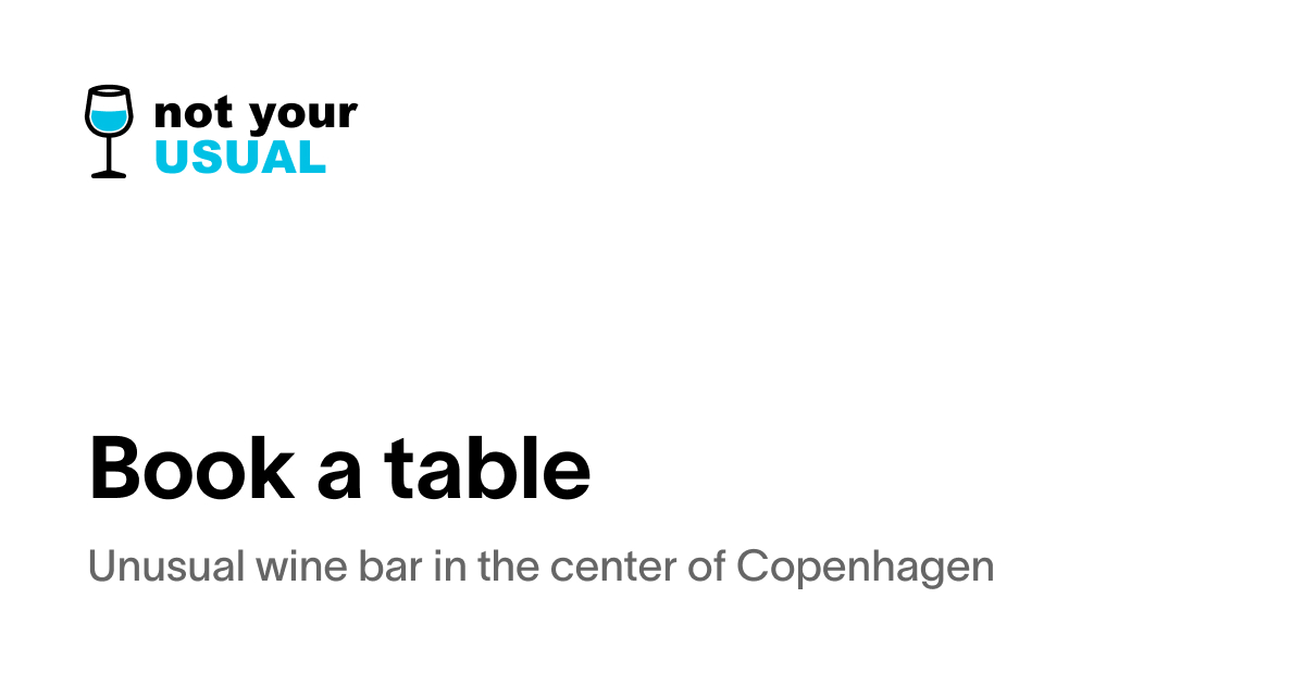 NOT YOUR USUAL Vin Bar